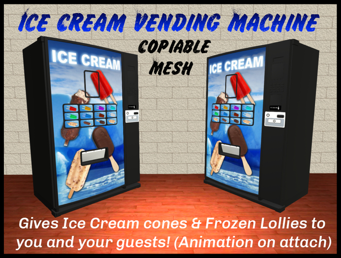 Second Life Marketplace - ICE CREAM VENDING MACHINE (1.1) - boxed