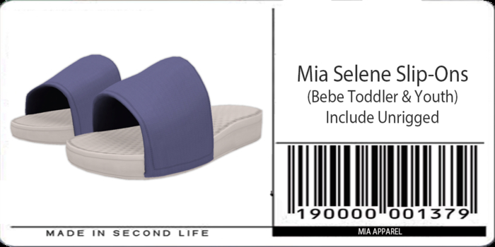 Second Life Marketplace - Mia Bebe TODDLER & YOUTH Selene Slip-Ons ...