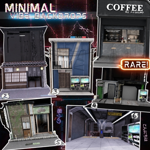 Second Life Marketplace - MINIMAL - Bionic Building Red *2a*