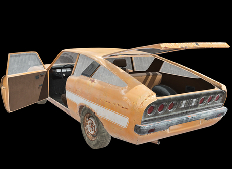 Second Life Marketplace - Art Studio.FULL PERM \\ Classic Coupe Old Car