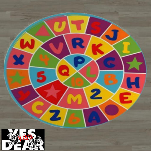 Second Life Marketplace - YES DEAR KIDS-ALPHABETSRUG