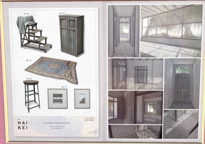 Second Life Marketplace - :HAIKEI: Old empty house gacha {5}