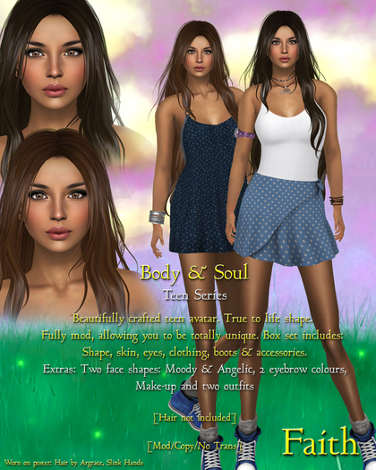 Second Life Marketplace - Body & Soul - Complete Avatar - Teen Series ...