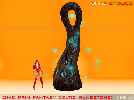 Second Life Marketplace - Anna Erotica - ONE Prim Fantasy Celtic Runestone