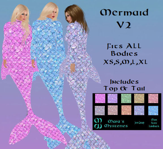 Second Life Marketplace - *MM* Mermaid V2 DEMO - Fits all bodies - 10 ...