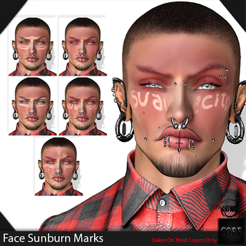 Second Life Marketplace - ::: Core ::: Face Sunburn Marks (bom)