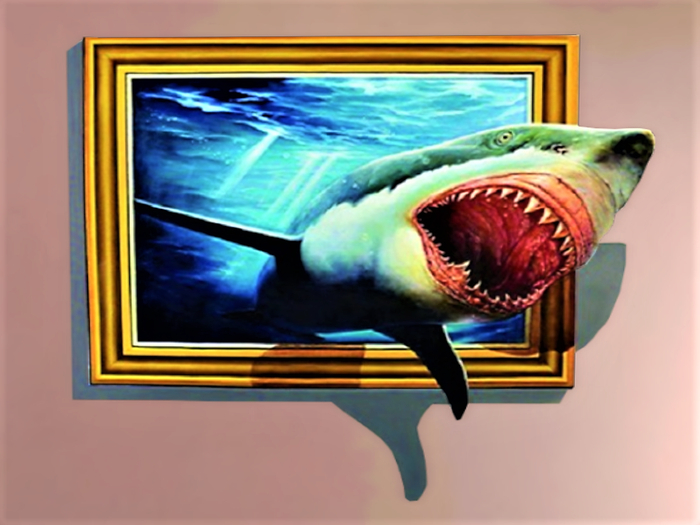Second Life Marketplace - Jumping out of FRAME SHARK with shadow ...