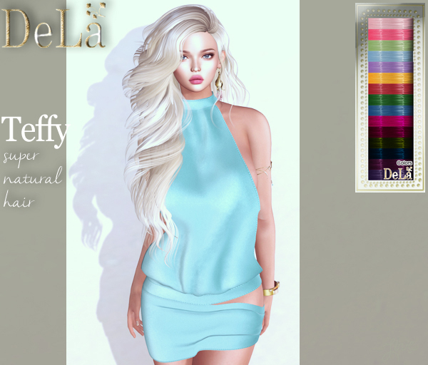 Second Life Marketplace - =DeLa*= Mesh Hair "Teffy" Colors