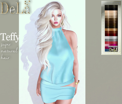 Second Life Marketplace - =DeLa*= Mesh Hair "Teffy" Amazing pack
