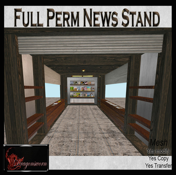 Second Life Marketplace - Full Perm News Stand