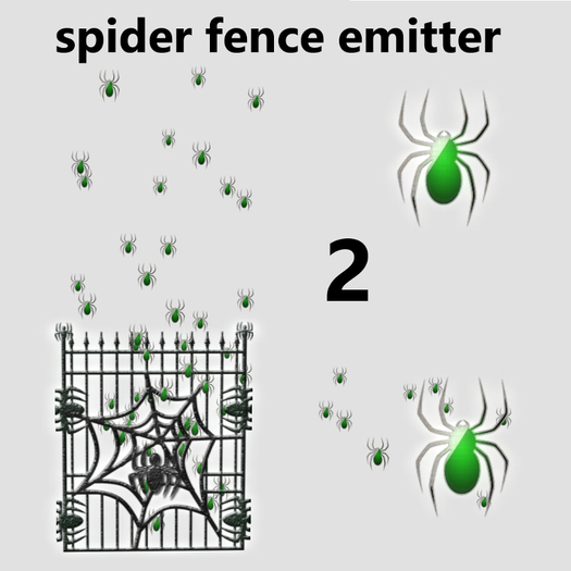 Second Life Marketplace - Halloween - spider fence emitter -2-