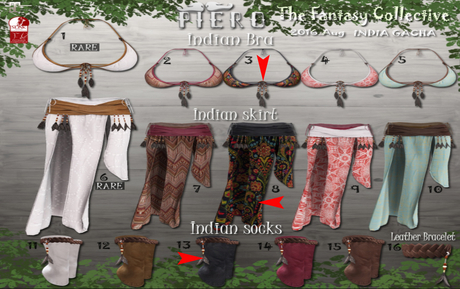 Second Life Marketplace - +PIERO+Indian Set \ Black (SLink-Female)
