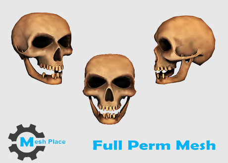 Second Life Marketplace - Mesh Place - Skull - Full Perm Mesh