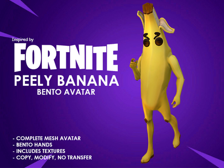 Second Life Marketplace - Peely Banana Bento Avatar