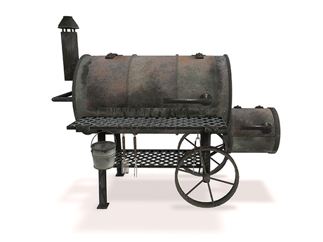 Second Life Marketplace - Muniick- Lowell's Offset Barrel Smoker