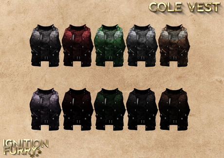 Second Life Marketplace - Ignition Cole Vest Furry Camo