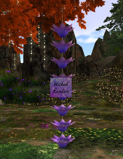 Second Life Marketplace - Jinx : Rain Chain Flower Purples