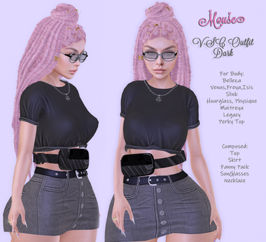 Second Life Marketplace - Mouse * VSC Outfit * Dark