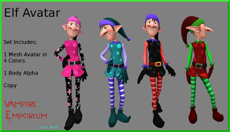 Second Life Marketplace - Elf Mesh Avatar Costume (Boxed)