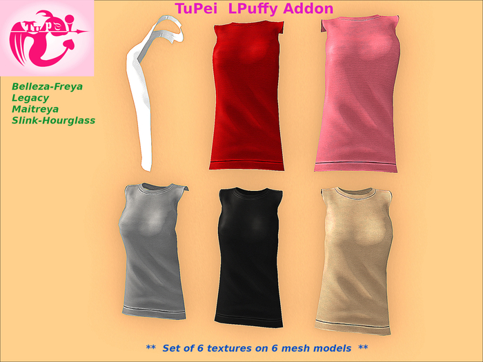 Second Life Marketplace - TuPei LPuffy Addon - Set of 6 for Legacy