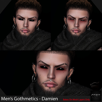 Second Life Marketplace - ::: Core ::: Men's Gothmetics - Damien (bom)