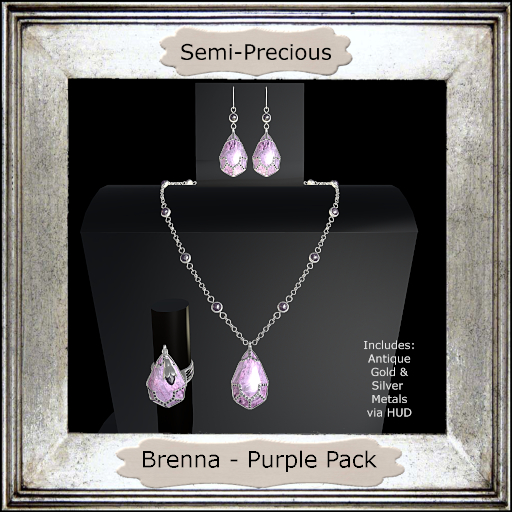 Second Life Marketplace - Semi-Precious - Brenna - Purple Pack (ADD ME)