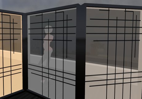 Second Life Marketplace - Retro Acrylic Room Divider Set