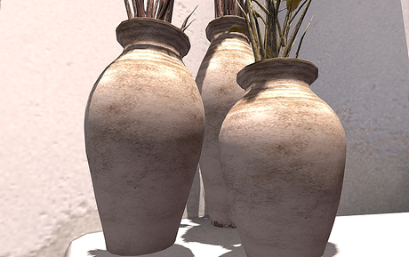 Second Life Marketplace - CJ Liberty Sparsely Leafed Shrub in Vase - 3in1