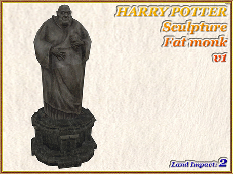 Second Life Marketplace - HP - Sculpture Fat monk v1 (2 LI) (Full perm)