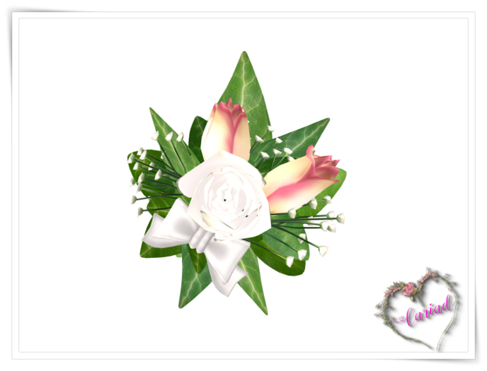 Second Life Marketplace - -{Cariad}-Gilly's Song Groom Boutonniere