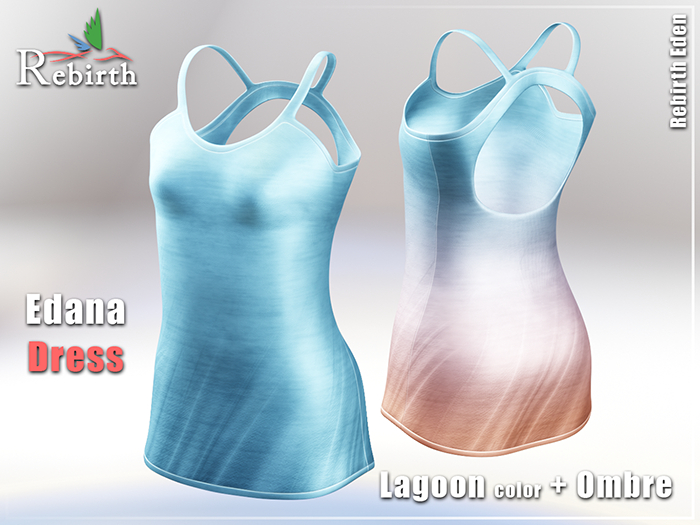 Second Life Marketplace - Edana dress for REBIRTH Eden body ~ lagoon