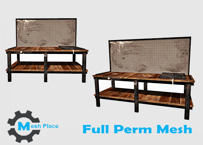 Second Life Marketplace - Mesh Place - Workbench A - Full Perm Mesh