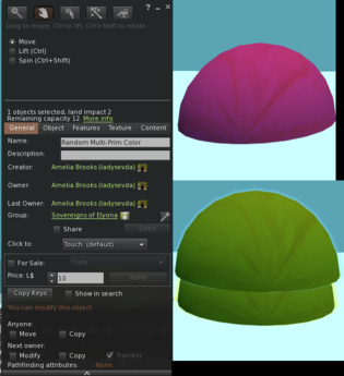 Second Life Marketplace - {SMD} Random Multi-Prim Color Script