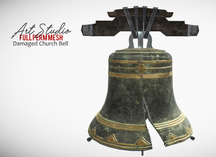Second Life Marketplace - Art Studio.FULL PERM \\ Damaged Church Bell