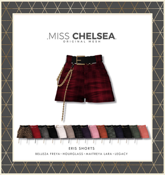 Second Life Marketplace - .miss chelsea. Eris Shorts Colour Pack 1