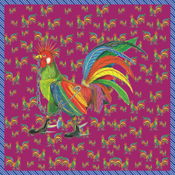Second Life Marketplace - RUG SQUARE Punky Rooster, Mauve