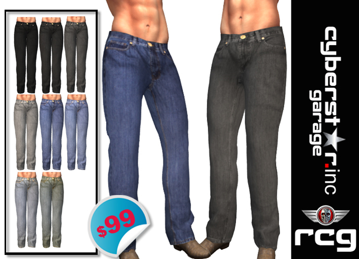 Second Life Marketplace - Men's Knock About Denim Jeans
