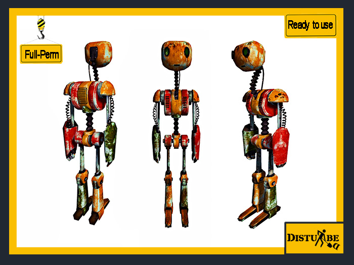 Second Life Marketplace - ::DisturbeD:: Discarded Robot - FULL PERM MESH