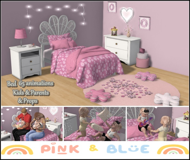 Second Life Marketplace - Bedroom Floral Pink
