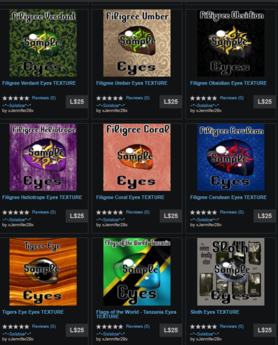 Second Life Marketplace - Amaretto Eyes Textures - 740 Total