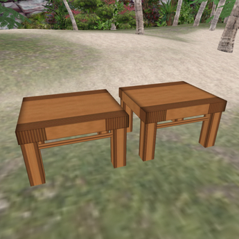 Second Life Marketplace - Weymouth Coffee Table and Side Tables