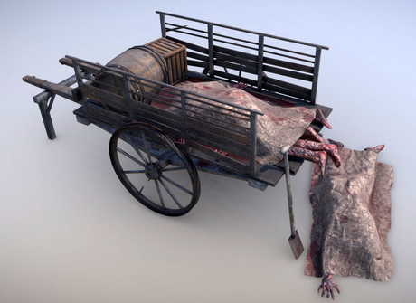 Second Life Marketplace - Art Studio.FULL PERM \\ Corpse Cart & Stuffs