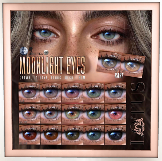 Second Life Marketplace - LOTUS. Moonlight Eyes 16 RARE