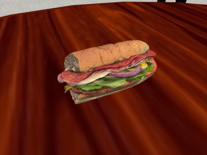 Second Life Marketplace - TM Italian Submarine Sandwich (Wear on right ...