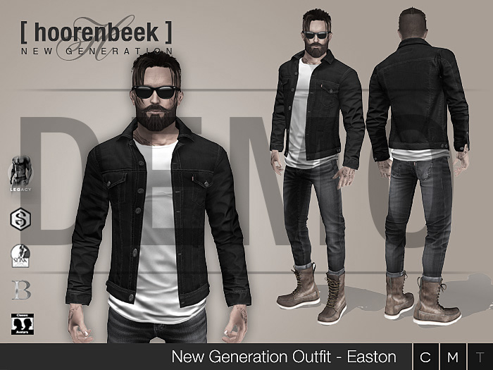 Second Life Marketplace - Complete Outfit - Easton - Signature, Legacy ...