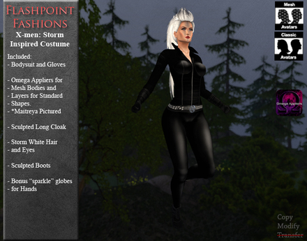 Second Life Marketplace - Storm Superhero Costume