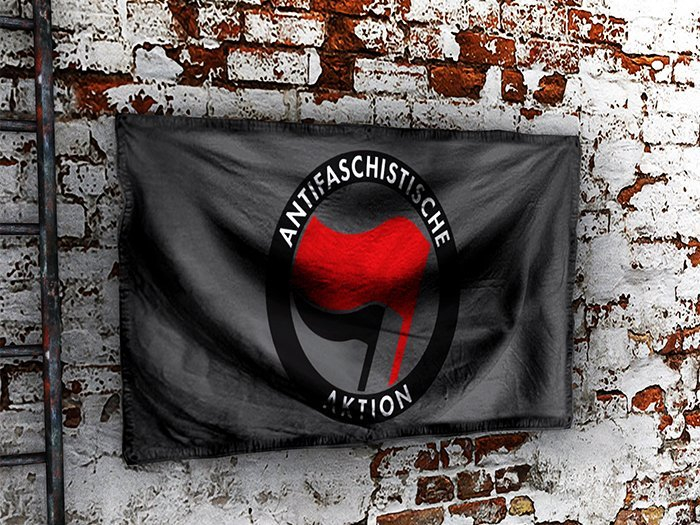 Second Life Marketplace - [DC] Antifa mesh flag banner - DE