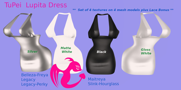 Second Life Marketplace - TuPei Lupita Dress - Set of 5 for Belleza-Freya