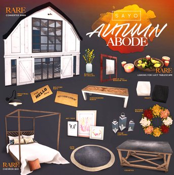 Second Life Marketplace - SAYO | Autumn | Herringbone Bench
