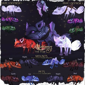 Second Life Marketplace - Alchemy - The Fox - Mount - Red